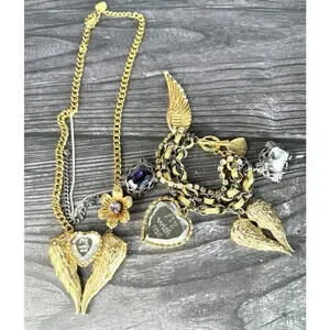 Betsey Johnson | Jewelry | Vintage Betsey Johnson Fly With Me Gold ...